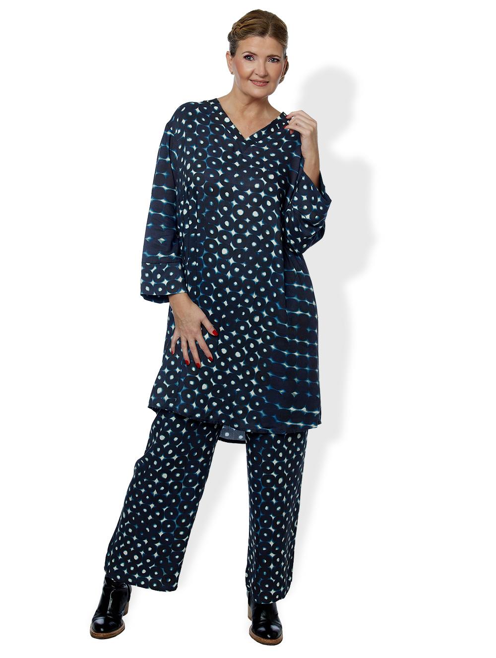 Navy Calls duJette i viscose